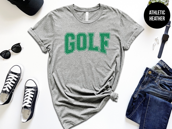 Golf T-Shirt • Golf Varsity Letters – The Shirt Republic