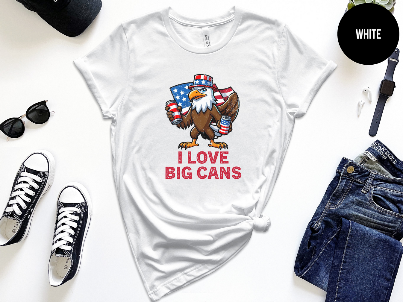 I Love Big Cans • July 4th Tee – The Shirt Republic